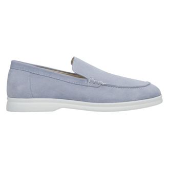 Estro & Luminara Femme, Chaussures, Bleu, Taille: 37 EU Mocassins en daim bleu clair