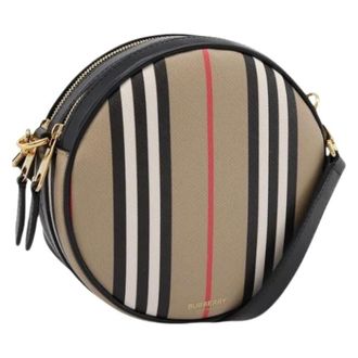 Burberry Sac bandouli&egrave;re vintage Pre-owned en PVC - Femme - Pre-owned - Beige - Taille: ONE Size