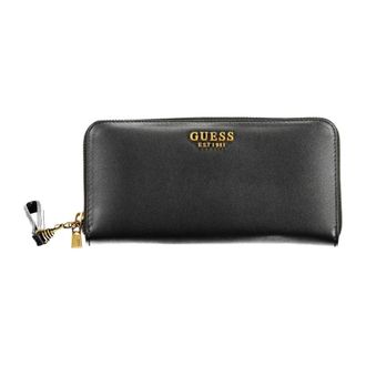 Guess Femme, Accessoires, Noir, Taille: ONE Size Portefeuille Femme Noir avec Fermeture &Eacute;clair