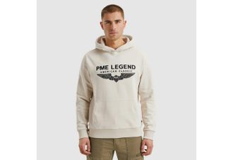 PME Legend Kapuzensweatshirt Hooded soft terry with logo mit Logostickerei