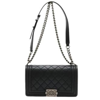 Chanel Pre-owned Boy Wild Stitch Schultertasche Schwarz - - Pre-owned - Damen - Schwarzk - ONE SIZE