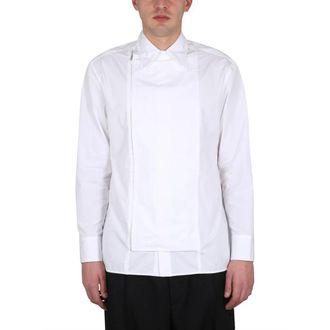 Jil Sander Asymmetric Zip Shirt - - Shirts - Herren - Wei&szlig; - L