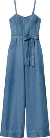 Twinset Femme, Combinaisons et Ensembles, Bleu, Taille: 40 FR Combinaison en jean avec ceinture