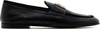 Dolce & Gabbana Homme, Chaussures, Noir, Taille: 43 EU Chaussons Ariosto noirs avec satin matelass&eacute;