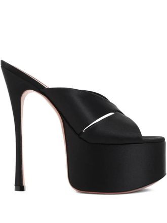 Amina Muaddi mules Salma 155 mm - Noir