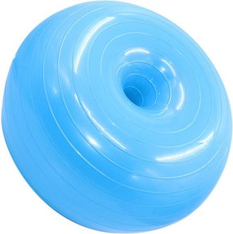 IFUNDOM Verdickter Anti Burst Donut Yoga Ball mit Rutschfester Oberfläche PVC Fitnessball für Pilates Core Training Zuhause Inkl Luftpumpe Balance Stabilitäts