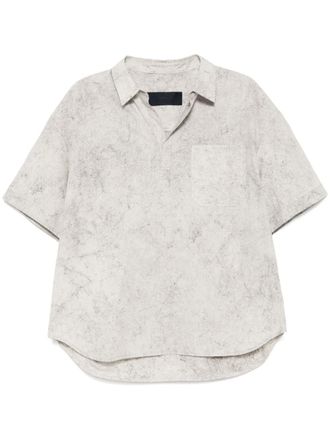 Juun.J chemise à imprimé graphique - Gris