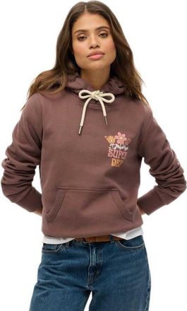 Superdry Damen Summer Garden Kapuzenpullover French Roast Braun 36