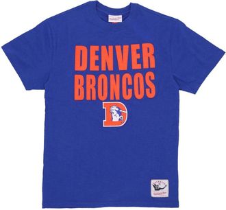Mitchell & Ness Denver Broncos NFL Tee - - Tops - Herren - Blau - S
