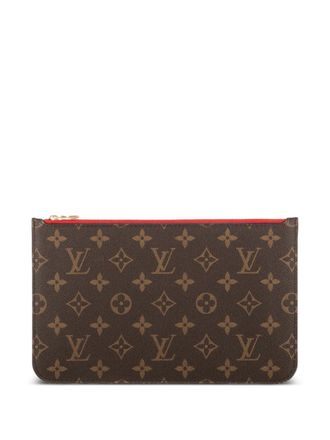 Louis Vuitton 2000s Clutch mit Monogramm - Braun