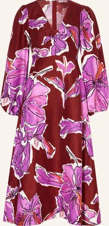 Rich & Royal Kleid Mit Leinen rot