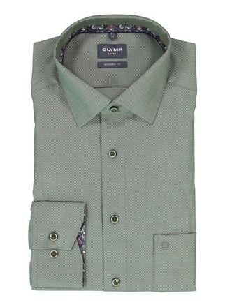 Olymp Herren Hemd gr&uuml;n