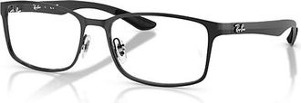 Ray-Ban Rb8424 Optics Schwarz Fassung Klar Glas Polarisiert 55-18