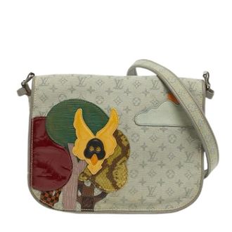 Louis Vuitton Sac bandouli&egrave;re Vintage en toile Pre-owned - Femme - Pre-owned - Gris - Taille: ONE Size
