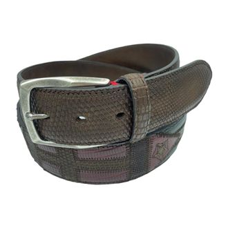 Paolo Vitale unisex, Accessoires, Brun, Taille: 115 CM Leather Belt