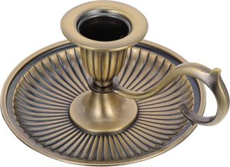 Healifty Kerzenhalter Kerzenst Nder Vintage Kerzenständer Vintage- Metall Mit Griff Teelichtständer Hochzeitstischdekoration Für Hochzeiten Partys Bronzieren T