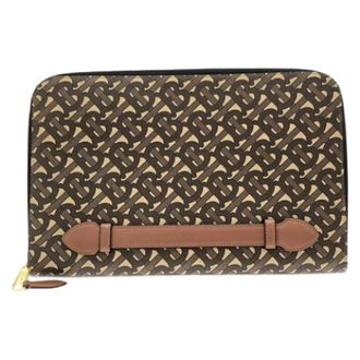 Burberry unisex, Pre-owned, Brun, Taille: ONE Size Pochette en PVC Pre-owned