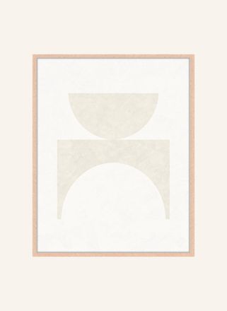 Liv Corday Wandbild Form Der Ruhe Mit Rahmen braun