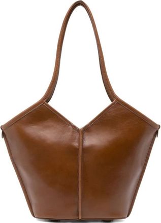 Hereu Femme, Sacs, Brun, Taille: ONE Size Calella Leather Shoulder Bag