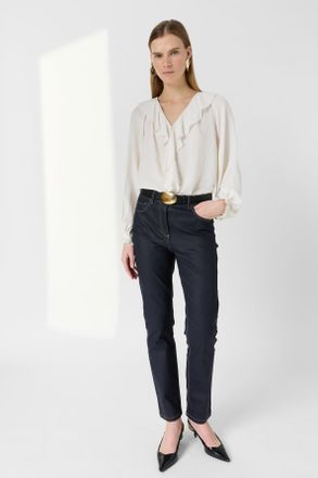 Gerard Darel Jean slim enduit - AYA - Marine