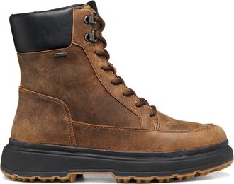 Geox Schn&uuml;rschuhe Geox D Lamidie + Grip Abx D66XMA 000CL C6021 Dunkelbraun