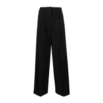 Golden Goose Schwarze Flavia Palazzo Wollhose - - Trousers - Damen - Schwarzk - M