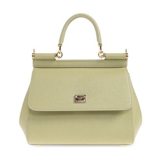 Dolce & Gabbana Femme, Sacs, Vert, Taille: ONE Size Sicily Medium Handbag