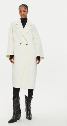 Vicolo Wollmantel TS0006 &Eacute;cru Regular Fit