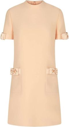 Valentino Garavani Femme, Robes, Beige, Taille: 36 FR Robe Cr&ecirc;pe Couture