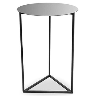 Menzzo Oliana Tisch, Schwarz, L56 x T56 x H79 cm