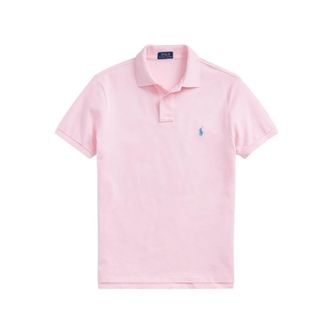 Polo Ralph Lauren Custom Slim Kurzarm-Polohemd - - Tops - Herren - Rosa - M