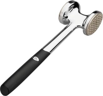 Lacor Lacor Profi Design 24cm Fleischklopfer mit 2 Seiten Schnitzelklopfer sp&uuml;lmaschinenfest Metall Fleischhammer 370g