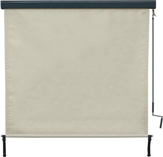 Hhg Neuwertig] Vertikalmarkise HHG 621, Senkrechtmarkise Sichtschutz Au&szlig;enrollo Rollo, UV-Schutz 50 Stoff 250x180cm, creme-beige
