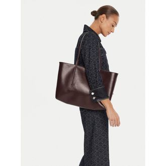 Calvin Klein Handtasche Calvin Klein Emblem Aop Tote W/ Pouch LV04F3266G Dunkelrot