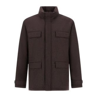 Herno Field Jacket - Homme - Vestes - Brun - Taille: L
