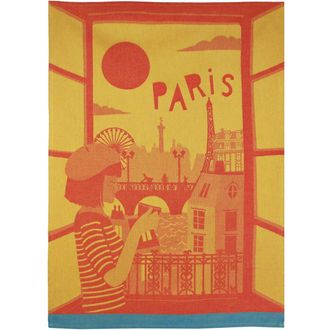 Tissage Moutet Moutet Torchon K&uuml;chenhandtuch Geschirrtuch Handtuch, hochwertige Baumwolle in Frankreich gewebt, limitiertes Motiv La Parisienne