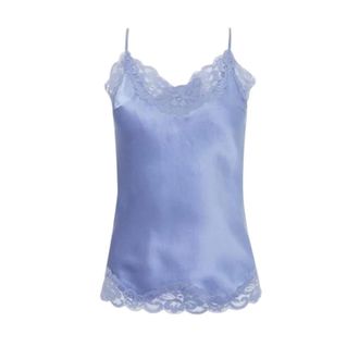 Gold Hawk Femme, V&ecirc;tements de nuit et de d&eacute;tente, Bleu, Taille: 42 FR Floral Lace Cami