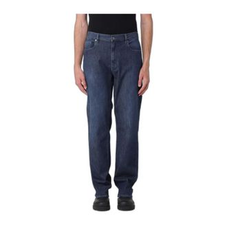 Emporio Armani Jeans en denim stretch coupe droite - Homme - Jeans - Bleu - Taille: W31