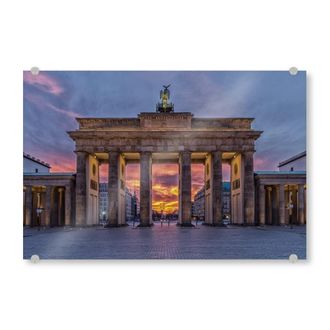 artboxONE Acrylglasbild 120x80 cm St&auml;dte/Berlin Brandenburger Tor - Bild Deko Bauwerk Bauwerke