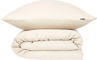 Schiesser Bettwäscheset Ella - Baumwollsatin - 2-teilig - 155 x 220 cm - Perlmutt