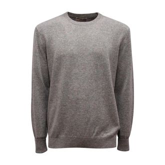 Ballantyne Kaschmir Pullover Melange Grau - - Knitwear - Herren - Grau - S