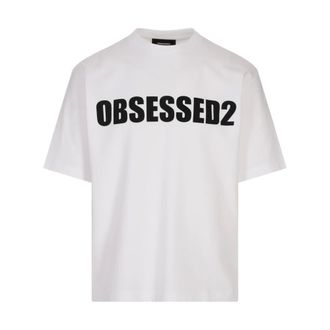 Dsquared2 Homme, Tops, Blanc, Taille: L T-shirts et Polos Blancs