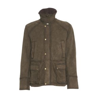 The Jack Leathers Homme, Vestes, Vert, Taille: XL Balmoral Suede Jacket