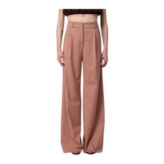 Andamane Weite- plissierte Hose - - Trousers - Damen - Rosa - S