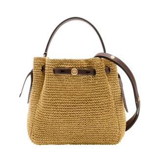 Tory Burch Romy Stroh-Bucket Bag - - Bags - Damen - Beige - ONE SIZE