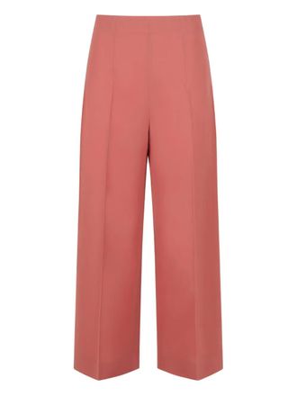 Marni Schurwollhose mit hohem Bund - Rosa