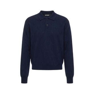 Jacquemus Le Polo Maille Abbracio - Homme - Tops - Bleu - Taille: S