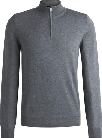 HUGO BOSS Leichter Strick-Troyer aus Merinowolle in