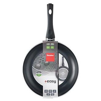 Metaltex +Easy - Sartén Aluminio Prensado, 28 cm, antiadherente 2 capas, Dot Induction válido para todo tipo de cocinas