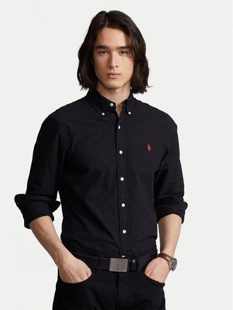 Polo Ralph Lauren Hemd Bsr 710772288 Schwarz Slim Fit